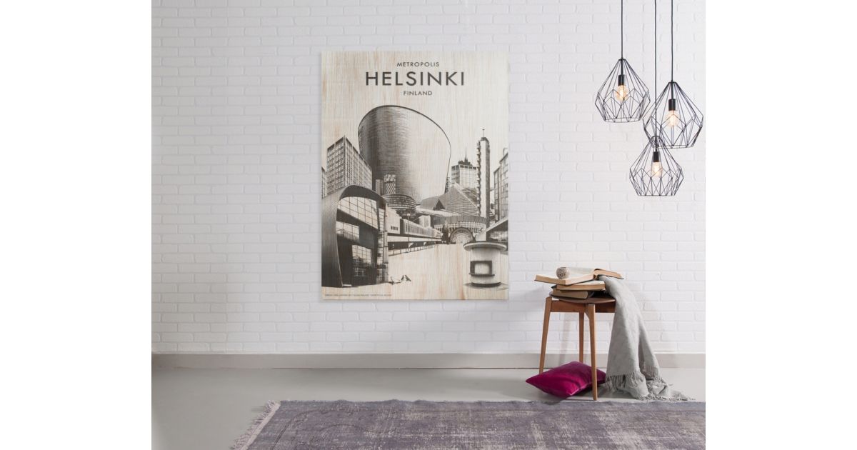 Metropolis Helsinki | puutaulu | art4u.fi